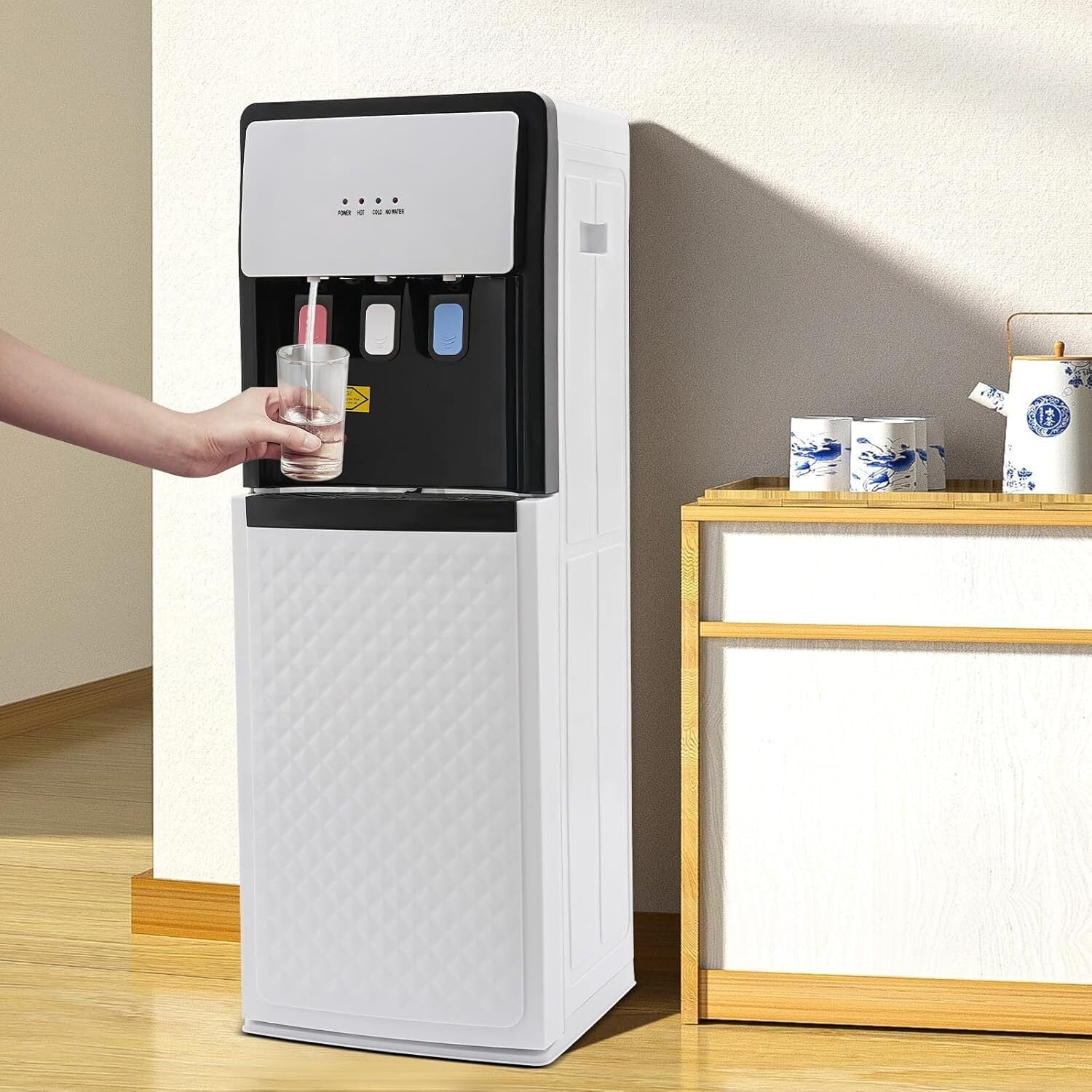 White Water Dispenser Bottom Loading Water Cooler for 5 Gallon Bottles ...