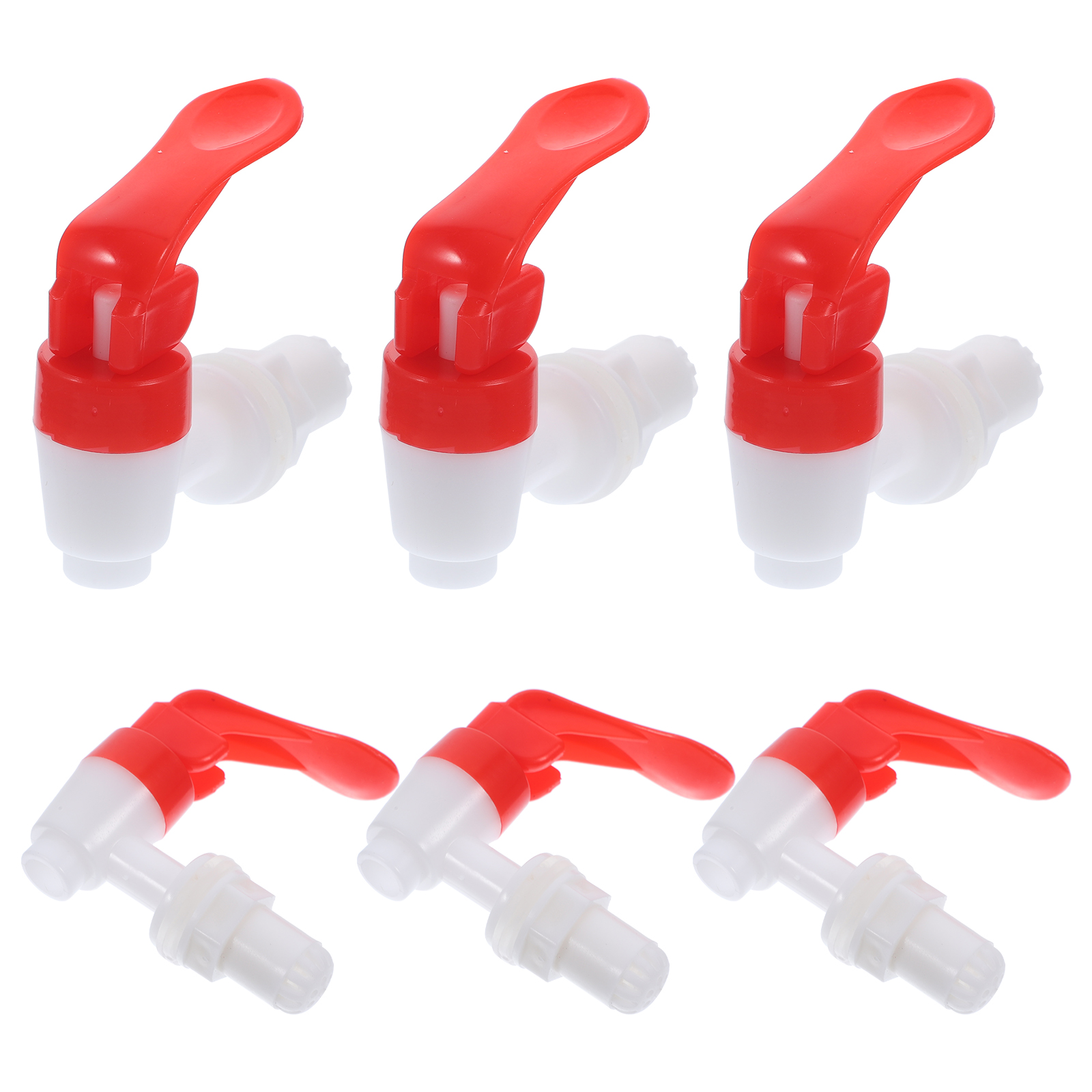 Water Dispenser Faucet 6 Pcs Bottle Tap Container Parts Glass Plastic ...