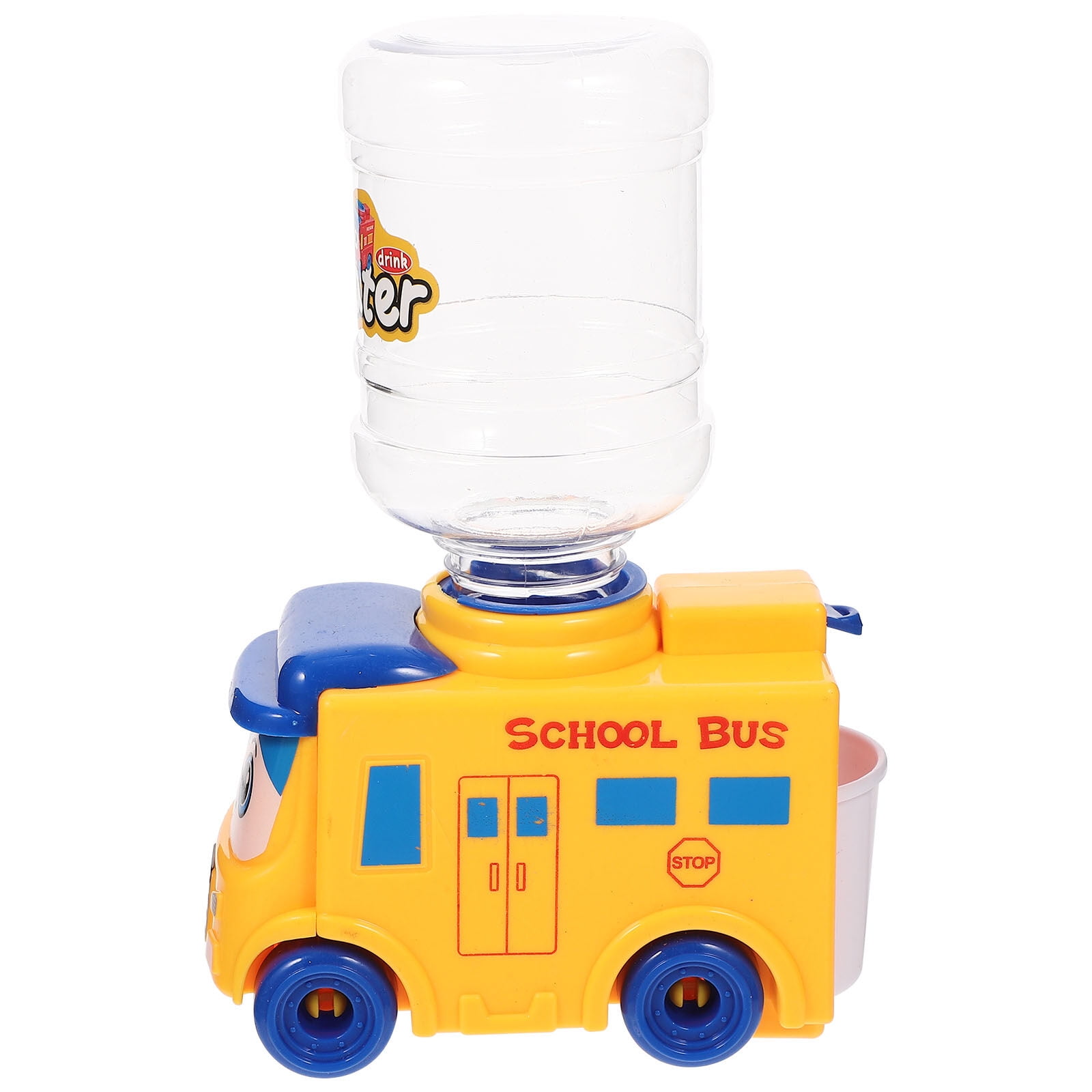 MERRYHAPY Miniature School Bus Water Dispenser Toy for Children Pretend ...