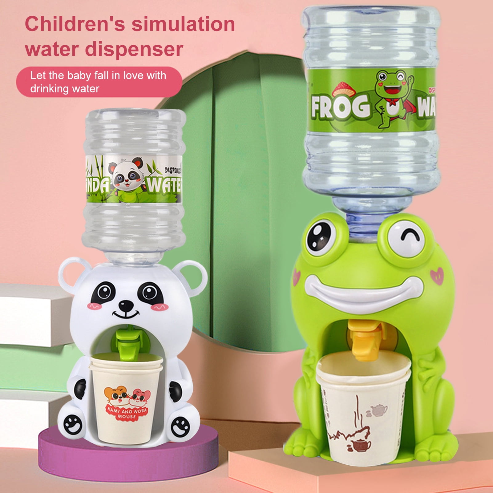 Water Dispenser Toy Mini Realistic Detachable Adorable Hand Press ...