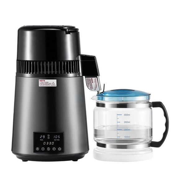 Water Distiller 4L/1.1 Gallon Purifier, 1750W Countertop Distilled ...