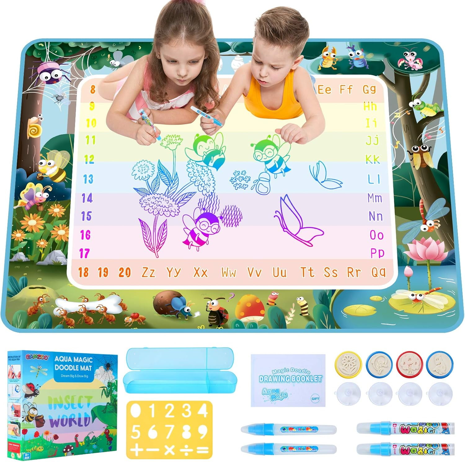 Water Doodle Mat 40 X 32 Inches Aqua Magic Coloring Mat, Mess-Free ...