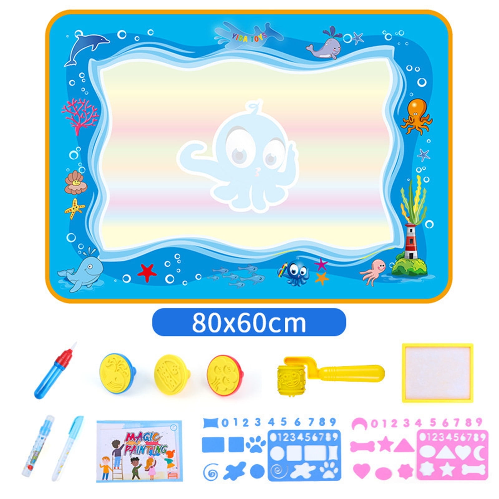 Water Doodle Mat,Kids Painting Mat, Toddlers Drawing Writing Toys ...