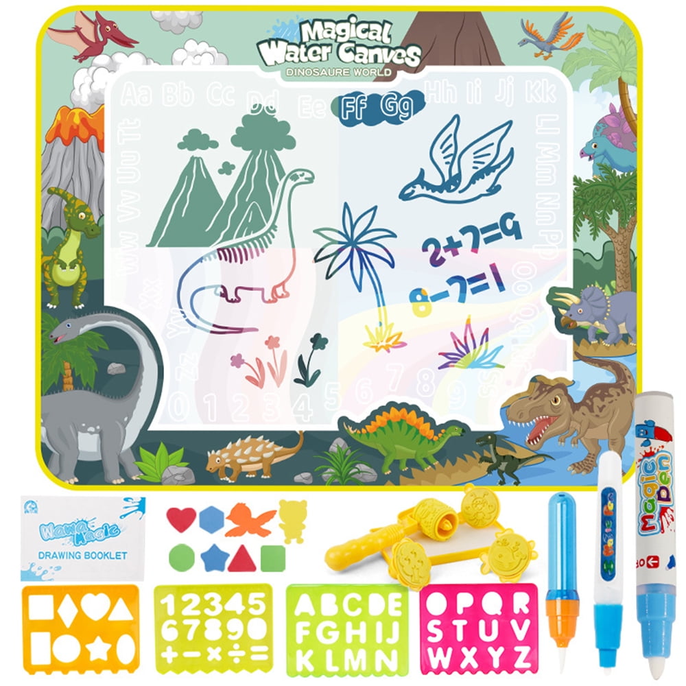 Water Doodle Mat - Kids Painting Writing Color Doodle Drawing Mat Toy ...
