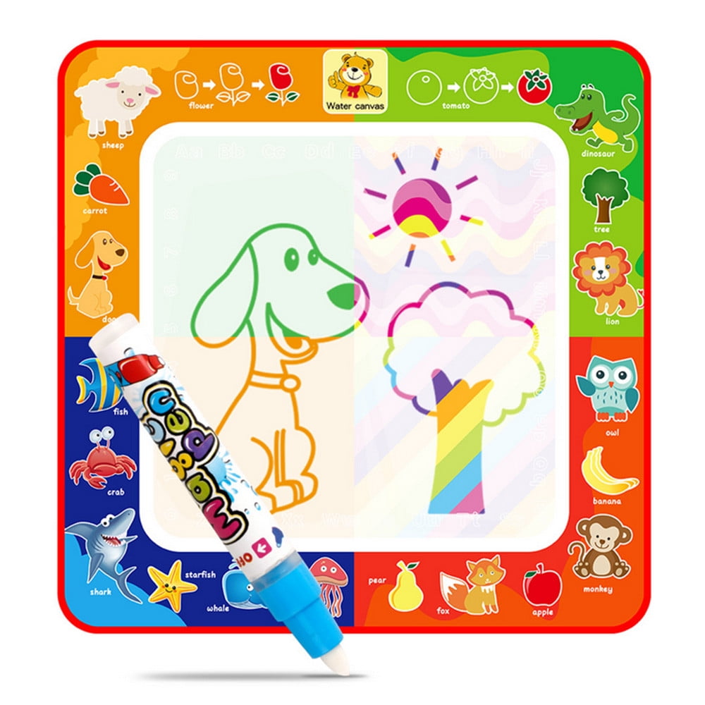 Water Doodle Mat,Reusable Painting Writing Doodle Board Toy,Mess Free ...