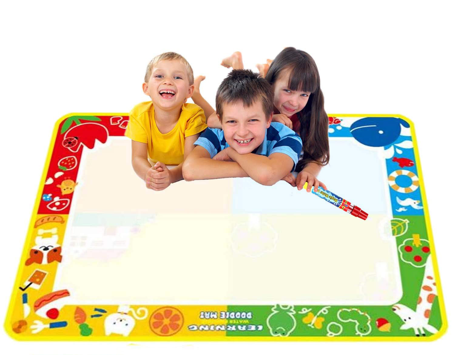 Water Doodle Mat, Solid 100Cm X 70Cm Magic Mat Drawing Painting Pad ...
