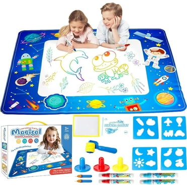 LotFancy 40x32in Water Doodle Mat, Large Drawing Pad for Kids, Ideal ...