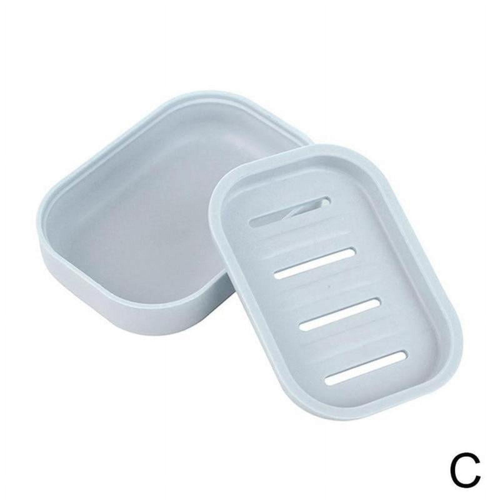 Water Draining Soap Double Latti Dish Case Holder Drainer Box Saver ...