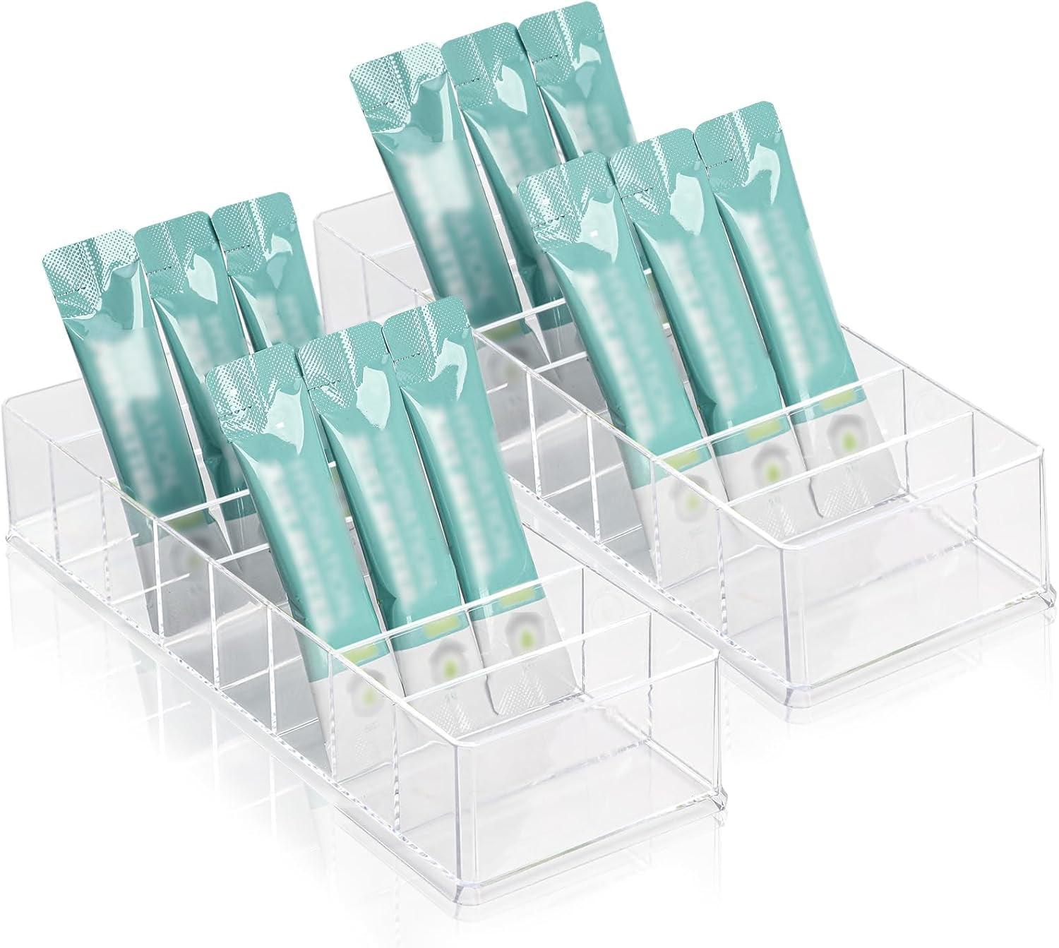 Water Drink Packet Holder 10" x 3.5" x 1.8" Plastic Water Packet ...