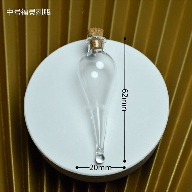 Water Drop Empty Potion Glass Bottle Glass Jars With Cork Decor Wish ...