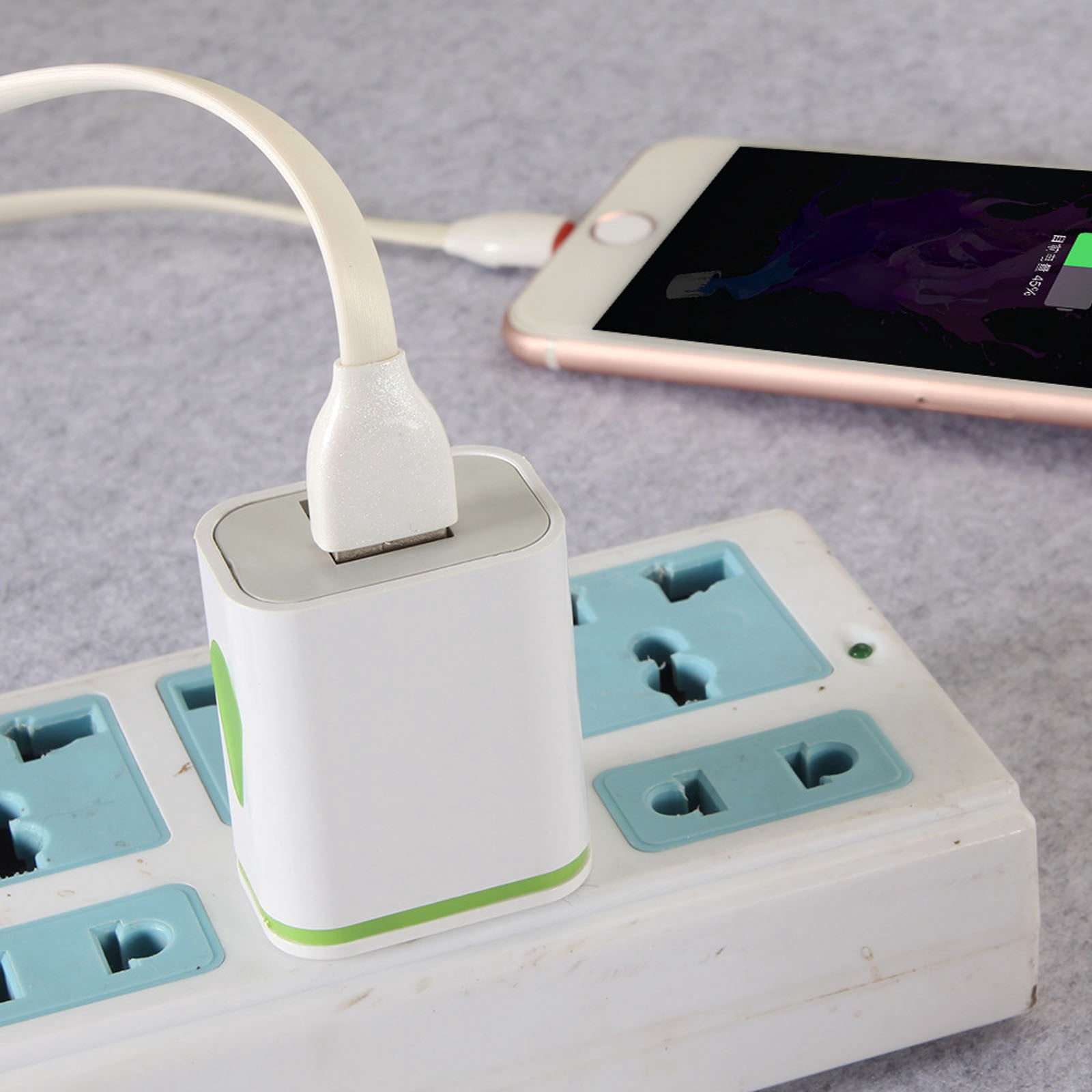 Water Drop Glowing USB Smartphone Charger, Wall Mount Portable Fast ...