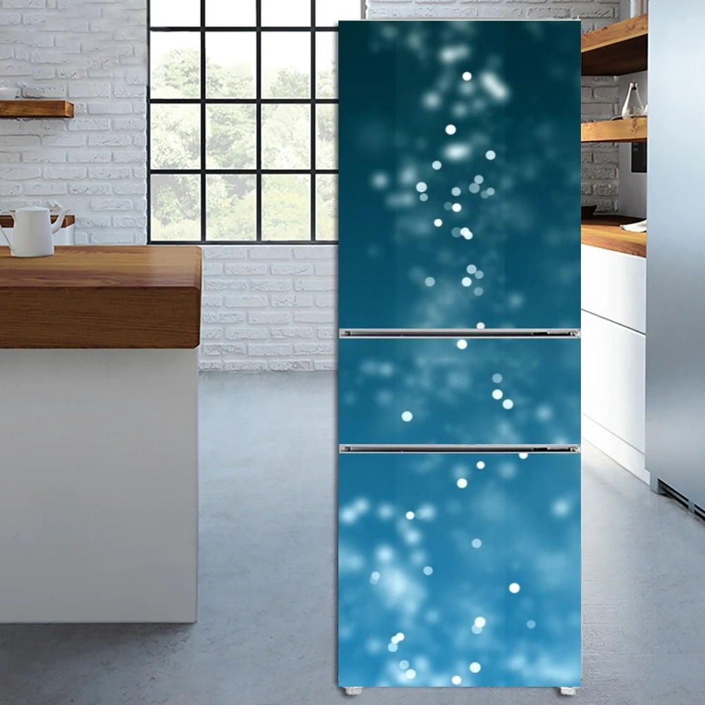 Water Drop Water Flower Pattern Refrigerator Sticker Decorative Pattern ...
