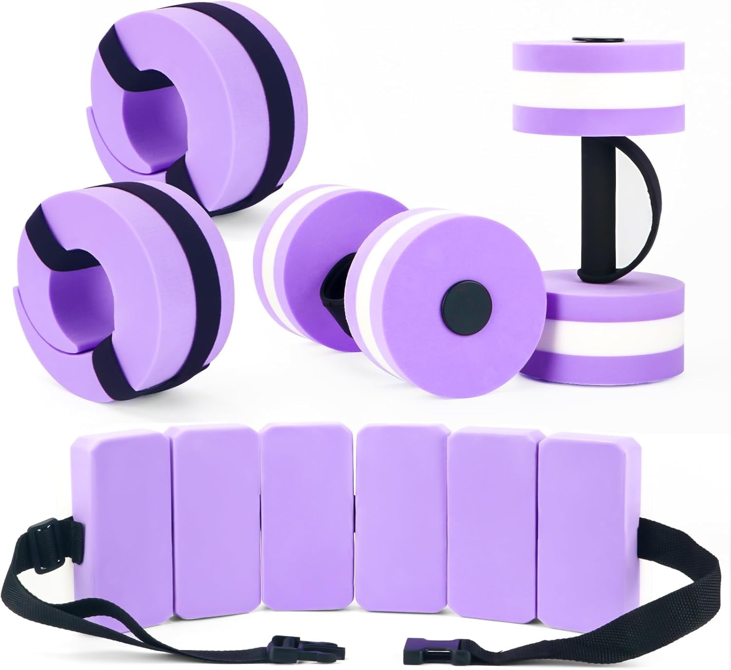 Water Dumbbells Aquatic Exercise Combo Set, High Density Water Weight ...