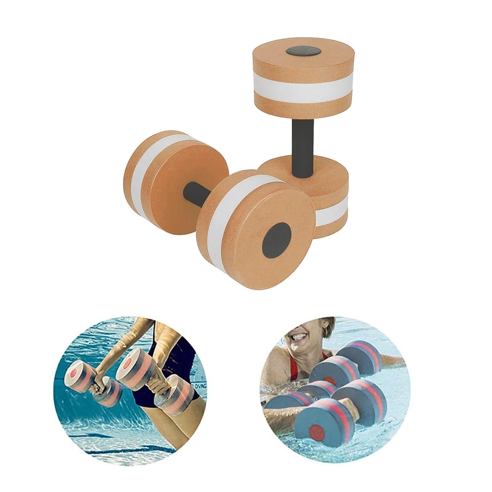 Water Dumbbells Swimming Exercise Equipment, Water Foam Barbells of 2 ...