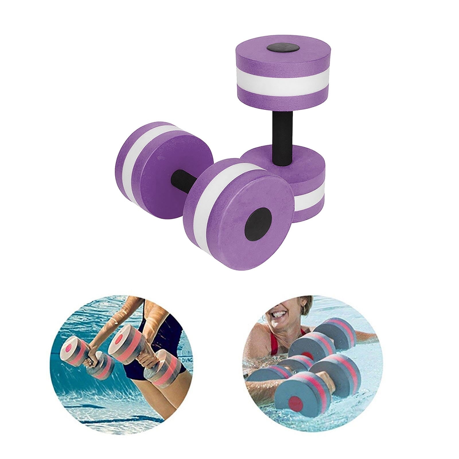 Water Dumbbells Swimming Exercise Equipment, Water Foam Barbells of 2 ...