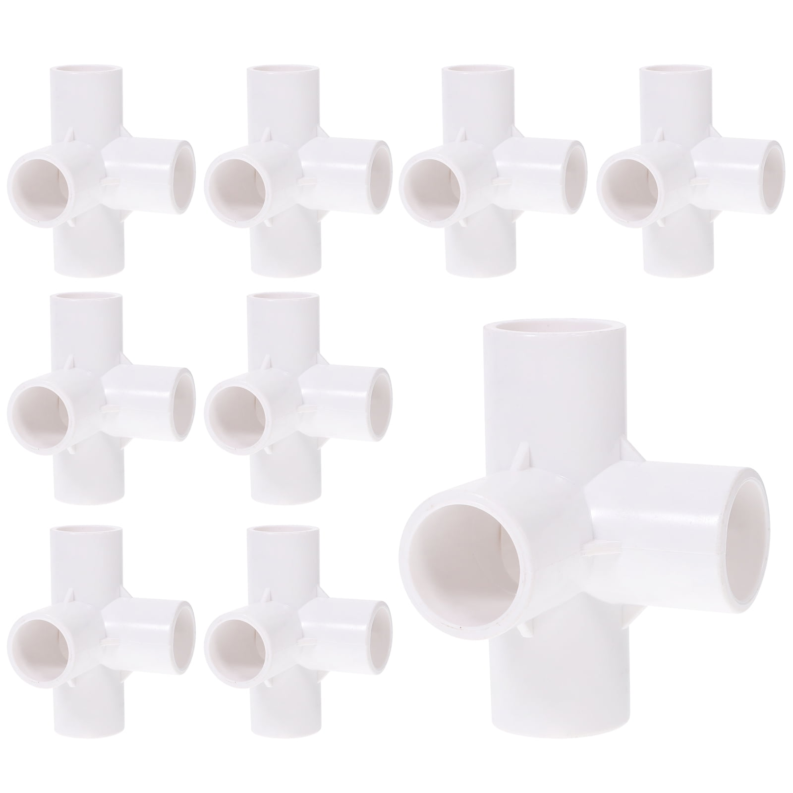 10pcs Fitting 4 Way PVC Joint Tent Connector Greenhouse Fitting ...