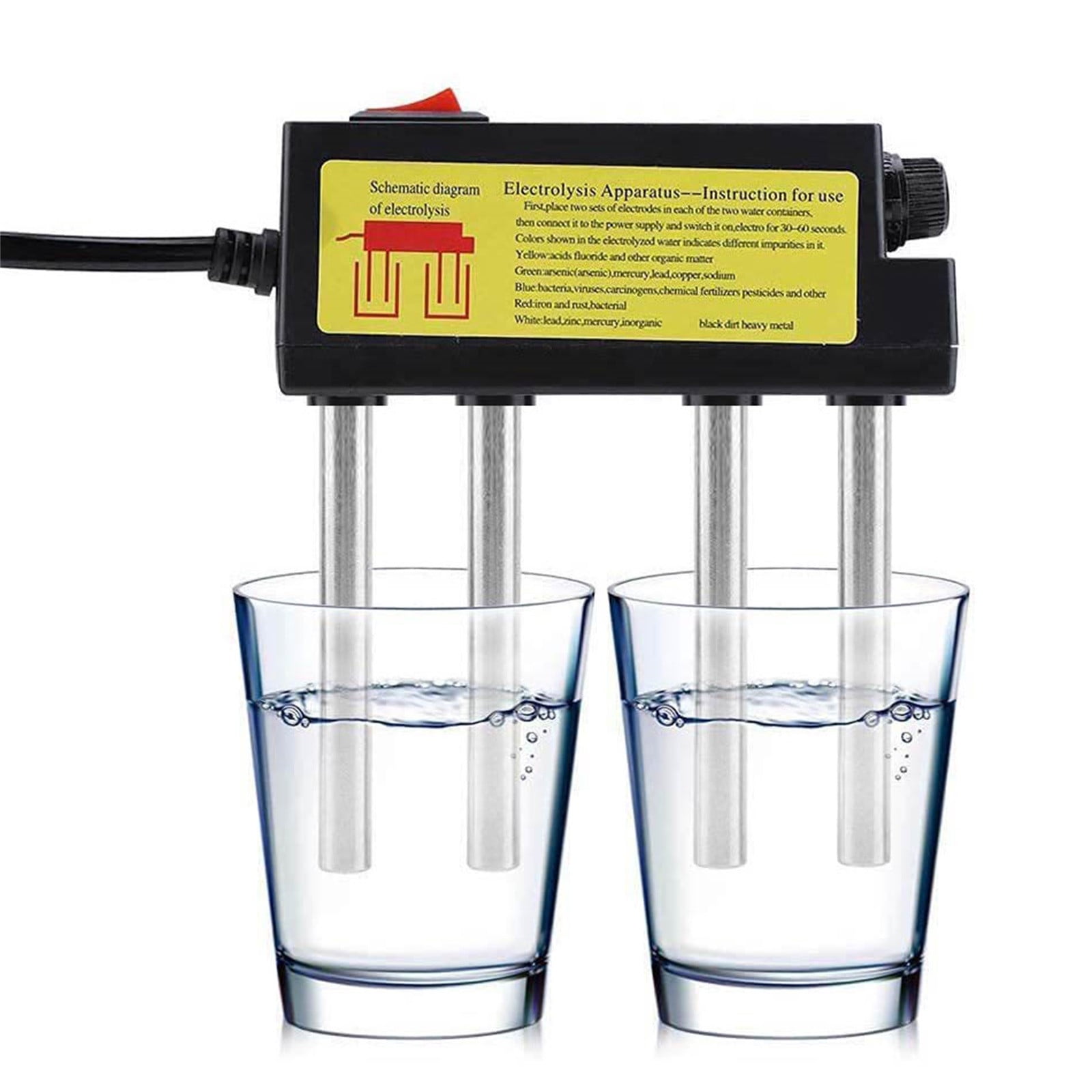 Water Electrolyzer Set Portable Water Electrolysis Water Quality Tester ...