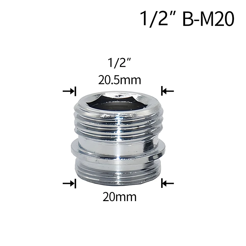 Water Faucet Coupler 1/2 To M16 M18 M20 M22 M24 M28 Thread Connector ...