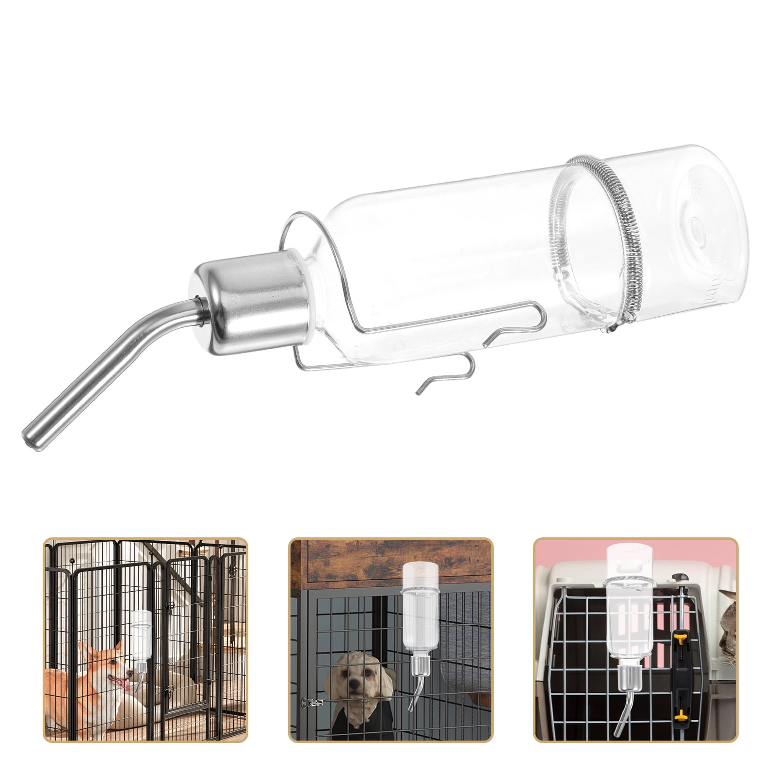 Squirrel Rabbit Stainless Steel Drinking Fountains Water Feeder Hamster ...