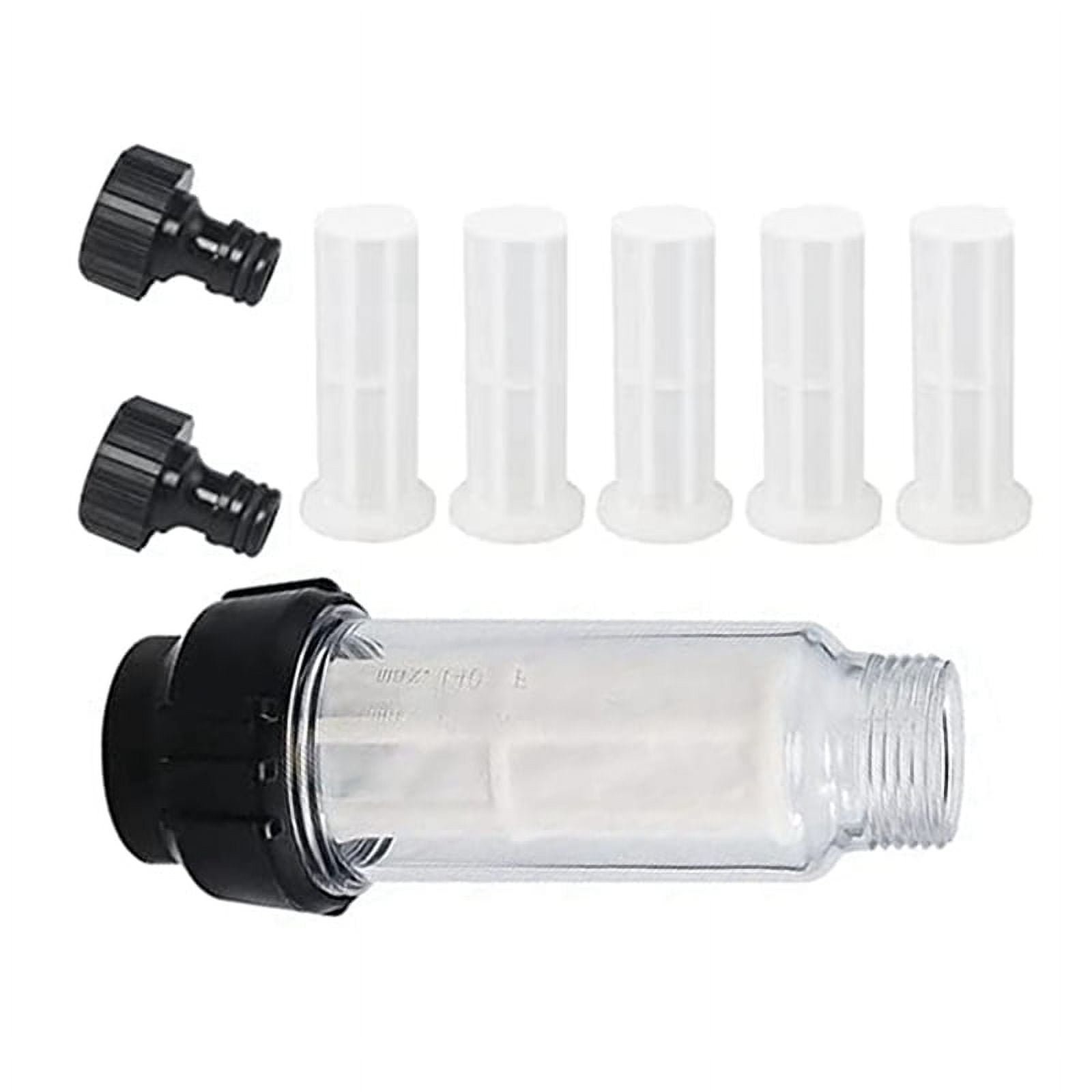 Water Filter Garden Hose, 3/4 Inch Pre-Filter Set with 5 Inserts + 2 ...