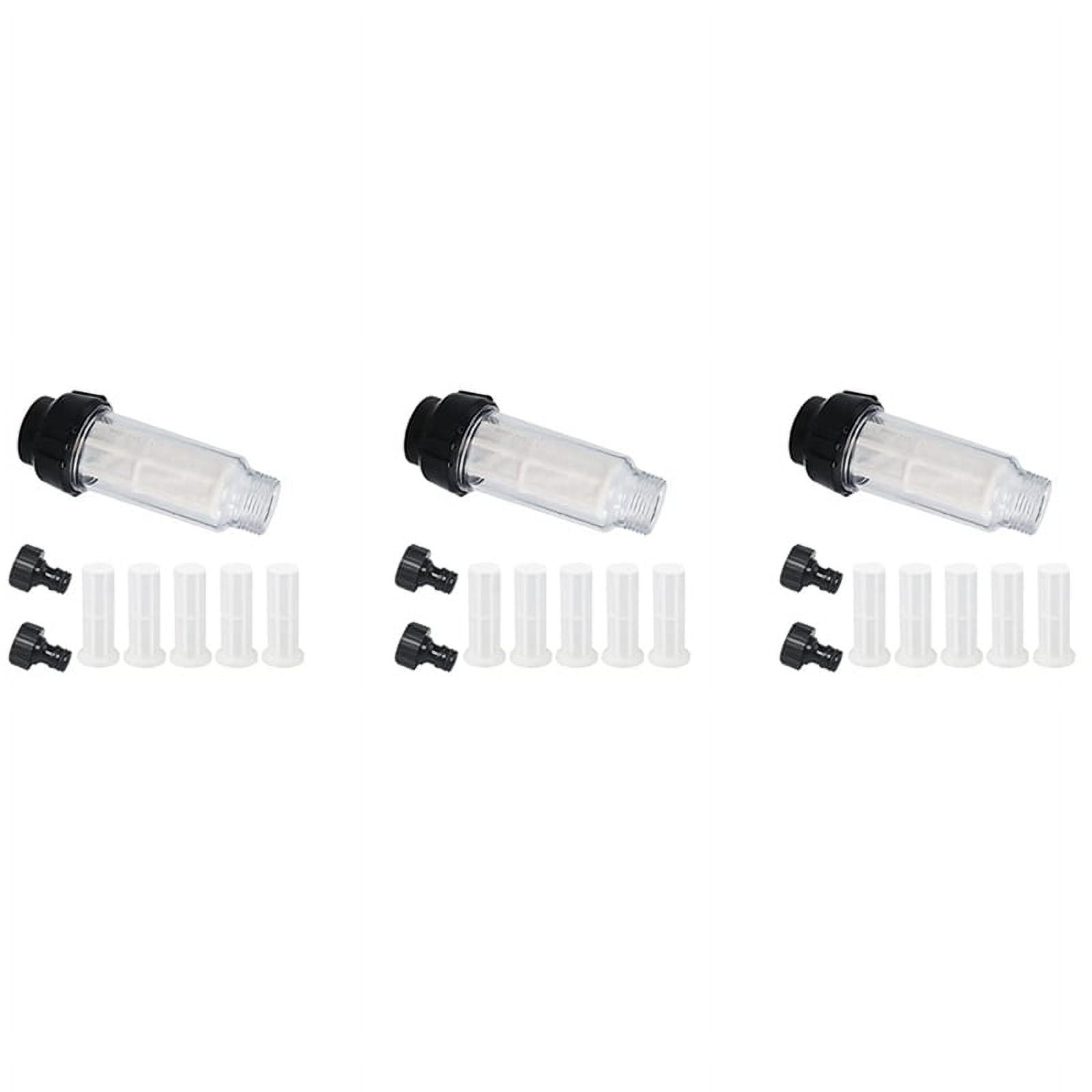 Water Filter Garden Hose, 3/4 Inch Water Pre-Filter Water Filter Set with 15 Filter Inserts + 6 ...