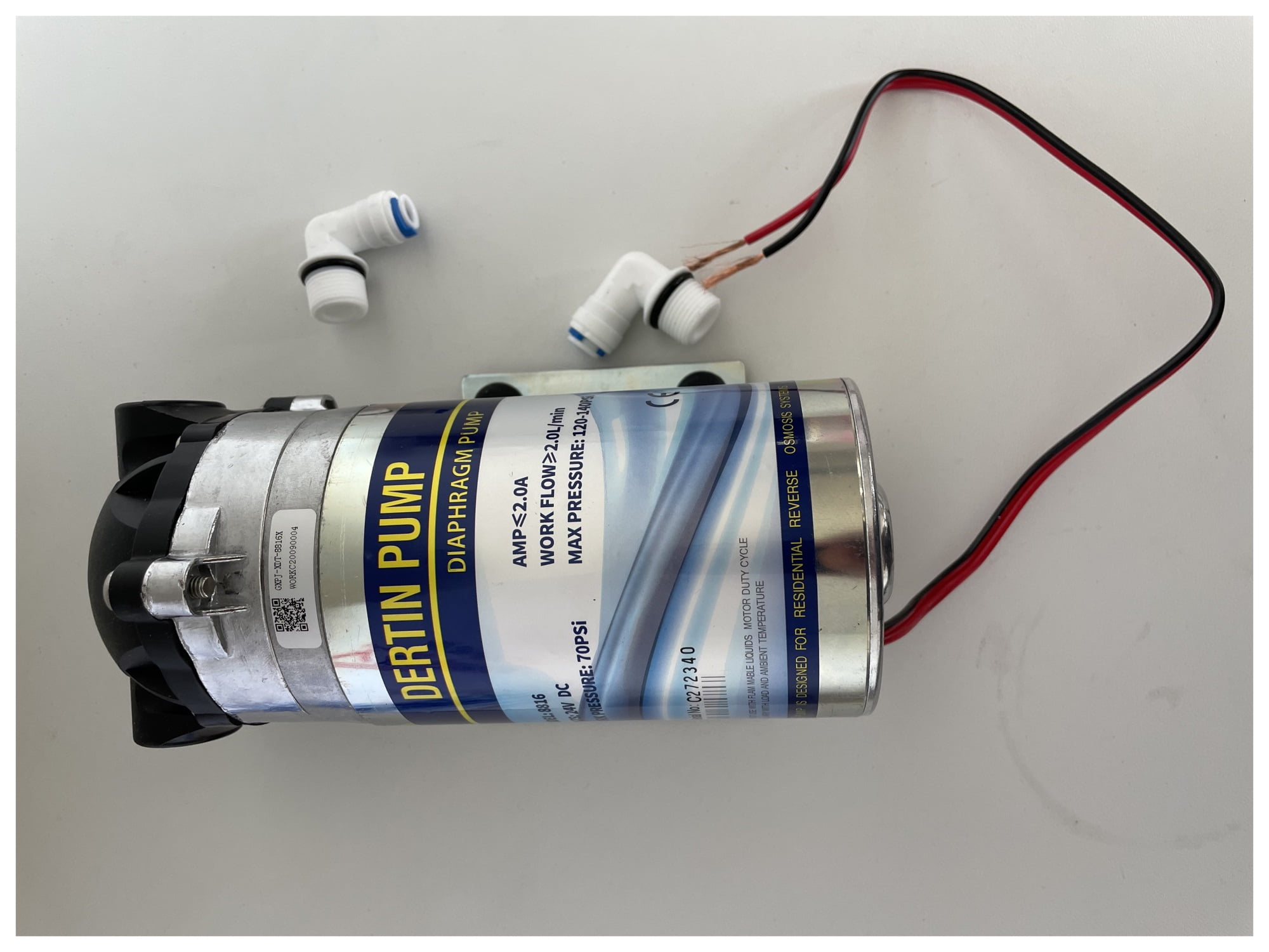 Water Filter Parts Water Filtration Booster Pump With 2pcs Connector ...