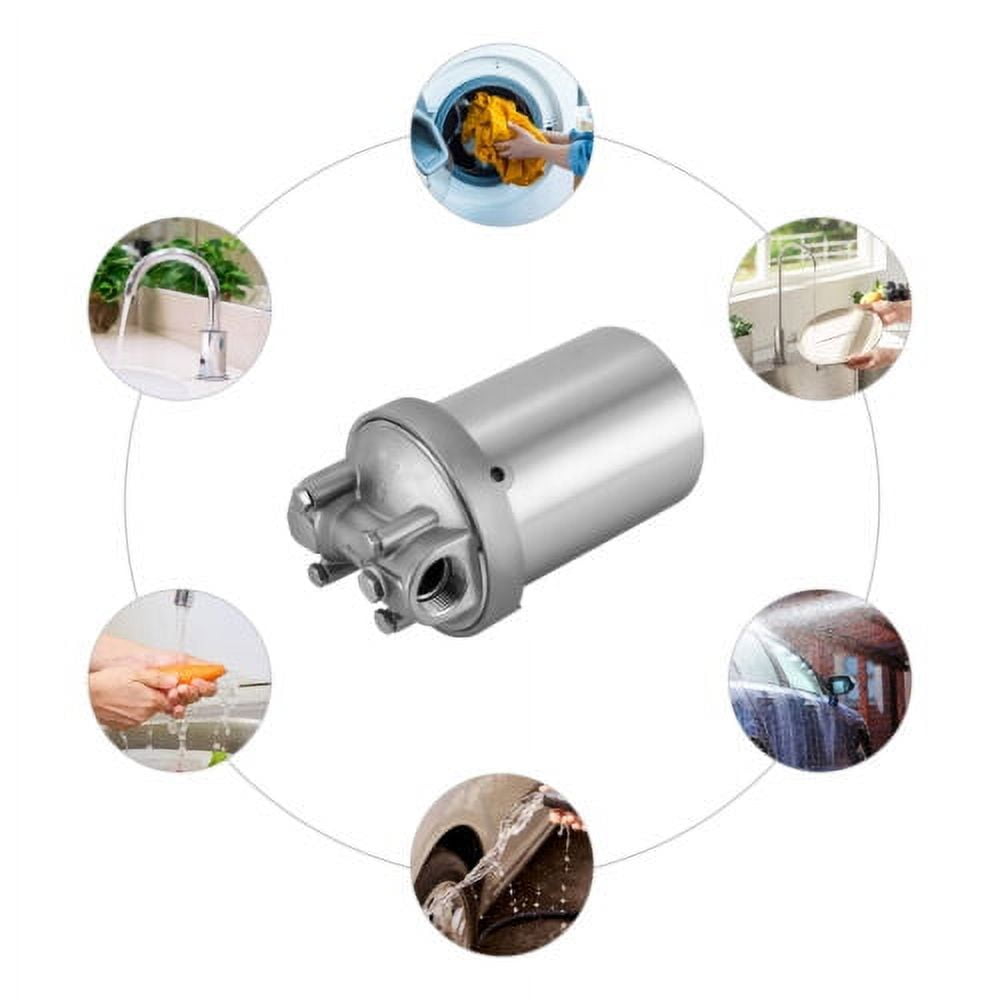 Water Filter Shell Housing Heavy Duty Stainless Steel 3/4 Inch NPT ...