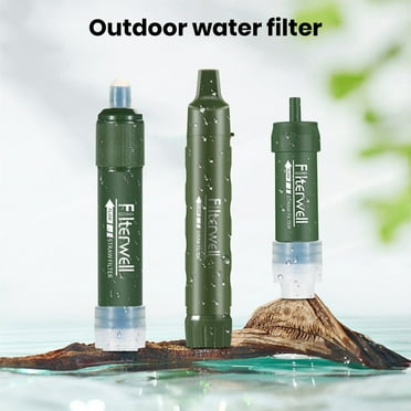 Qrmy Portable Water Filter, Personal Survival Purification Straw ...