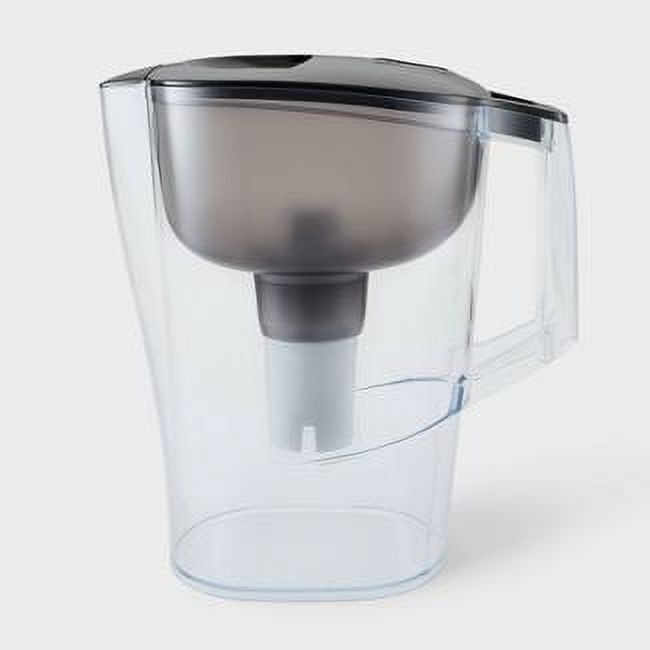 Up&Up 10-Cup Black Capacity Water Filtration Pitcher - Walmart.com