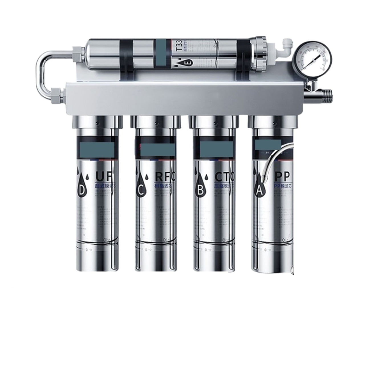 Water Filtration Tap Water Filter Purifier, Stainless Steel Filter ...