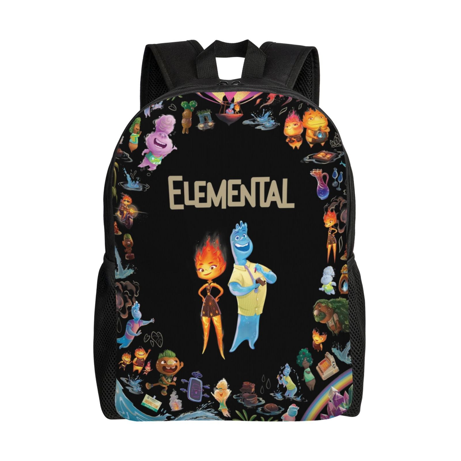 Water Fire Elementa Backpack Cute Anime Large Capacity Multifunction ...