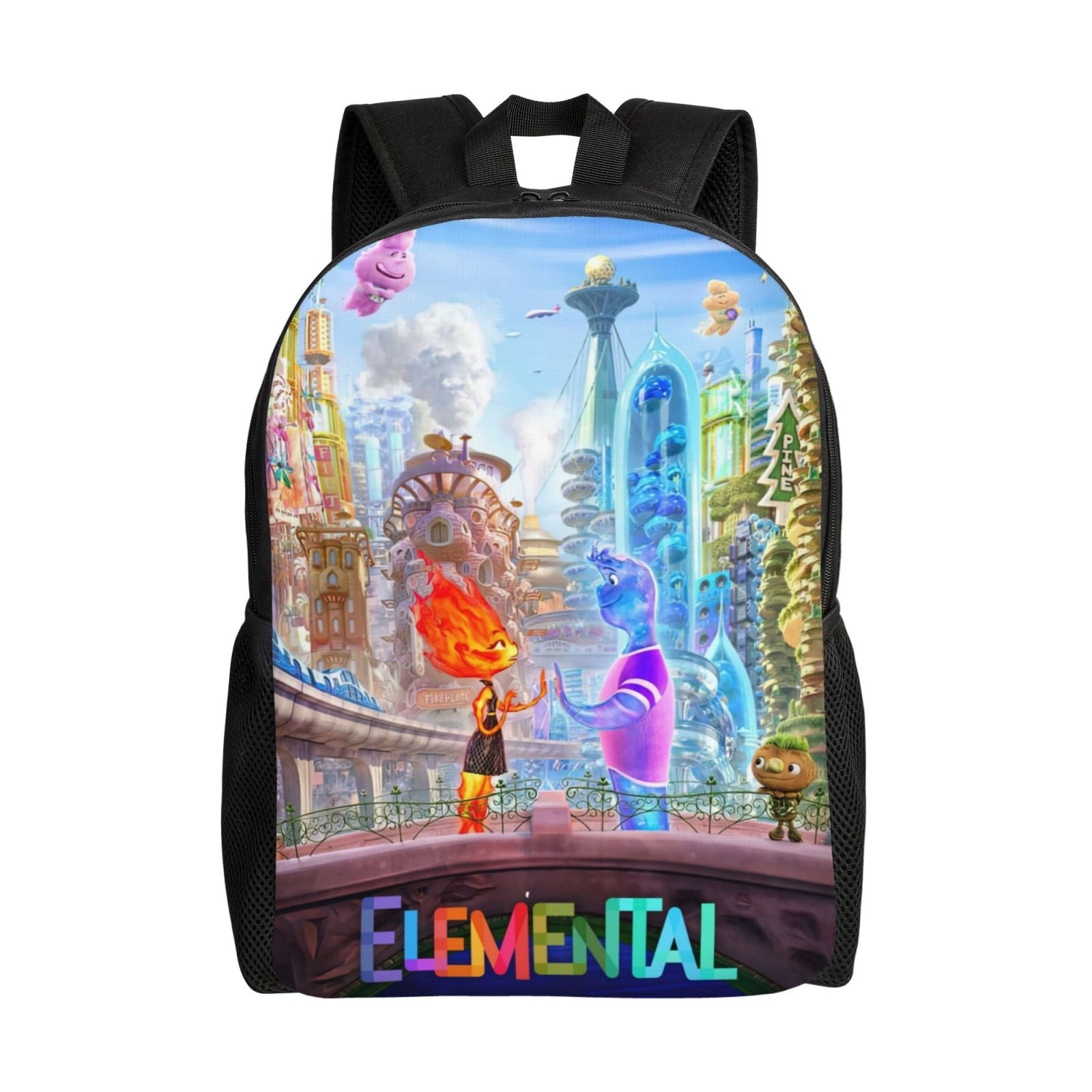 Water Fire Elementa Backpack Cute Anime Large Capacity Multifunction ...