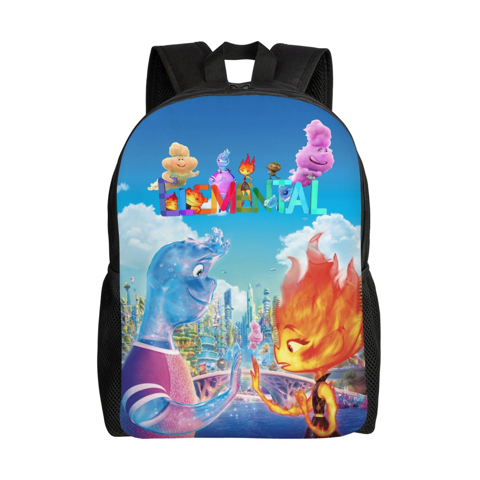 Water Fire Elementa Backpack Cute Anime Large Capacity Multifunction ...