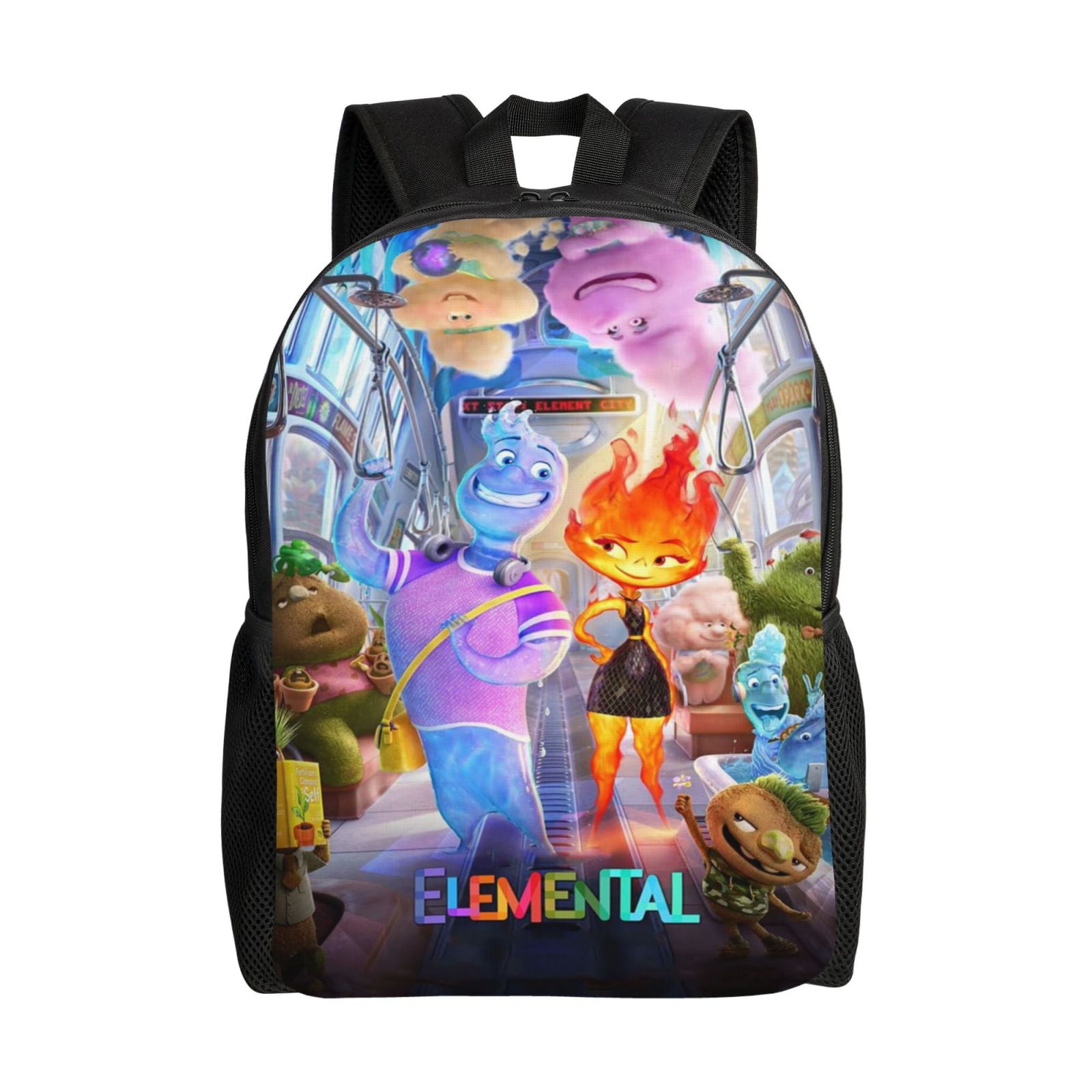 Water Fire Elementa Backpack Cute Anime Large Capacity Multifunction ...
