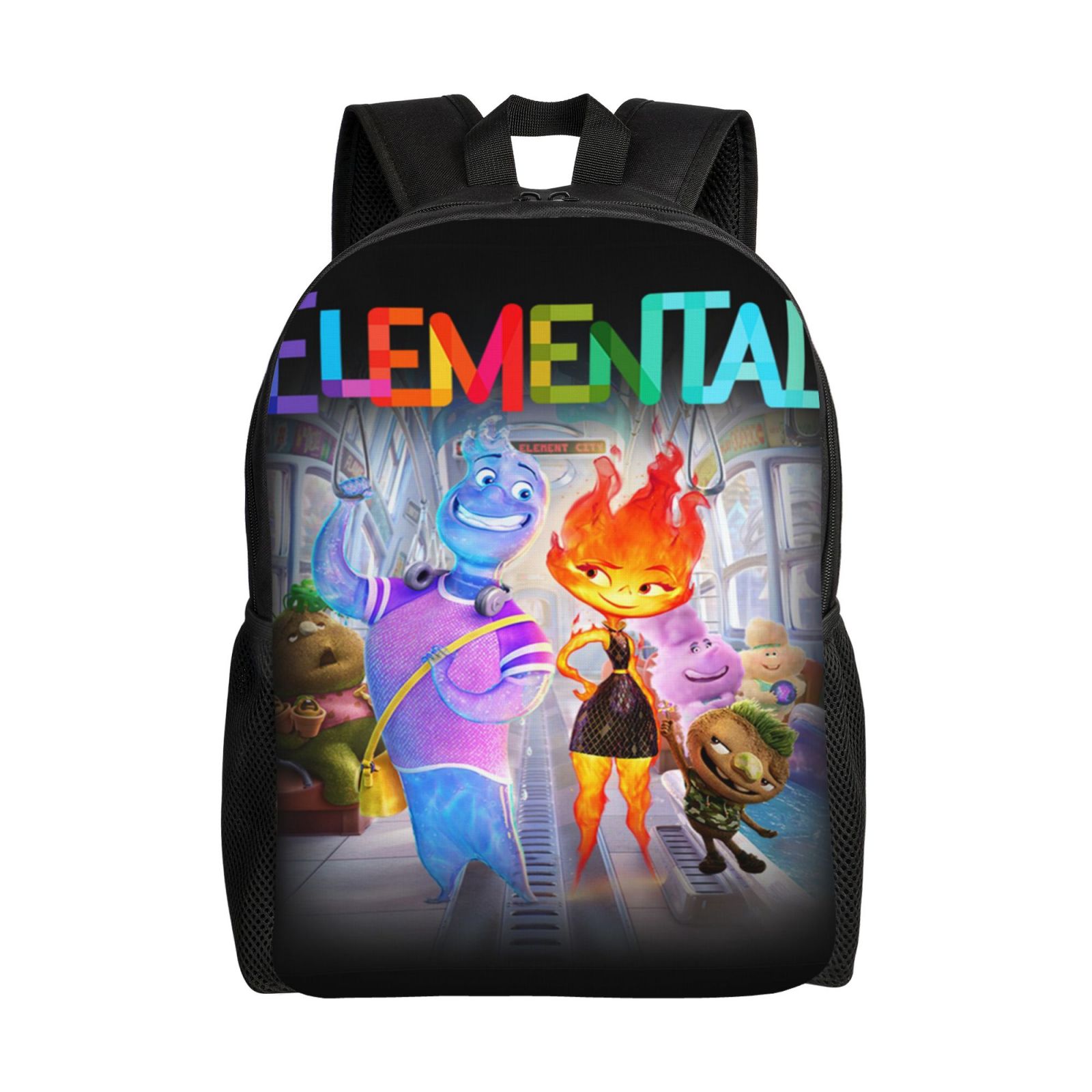 Water Fire Elementa Backpack Cute Anime Large Capacity Multifunction ...