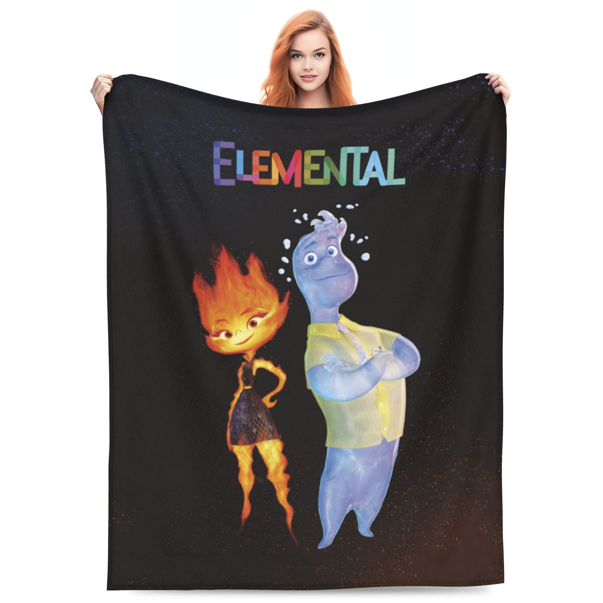 Water Fire Elementa Bed Blanket 3D Printed Throw Blanket Lightweight ...