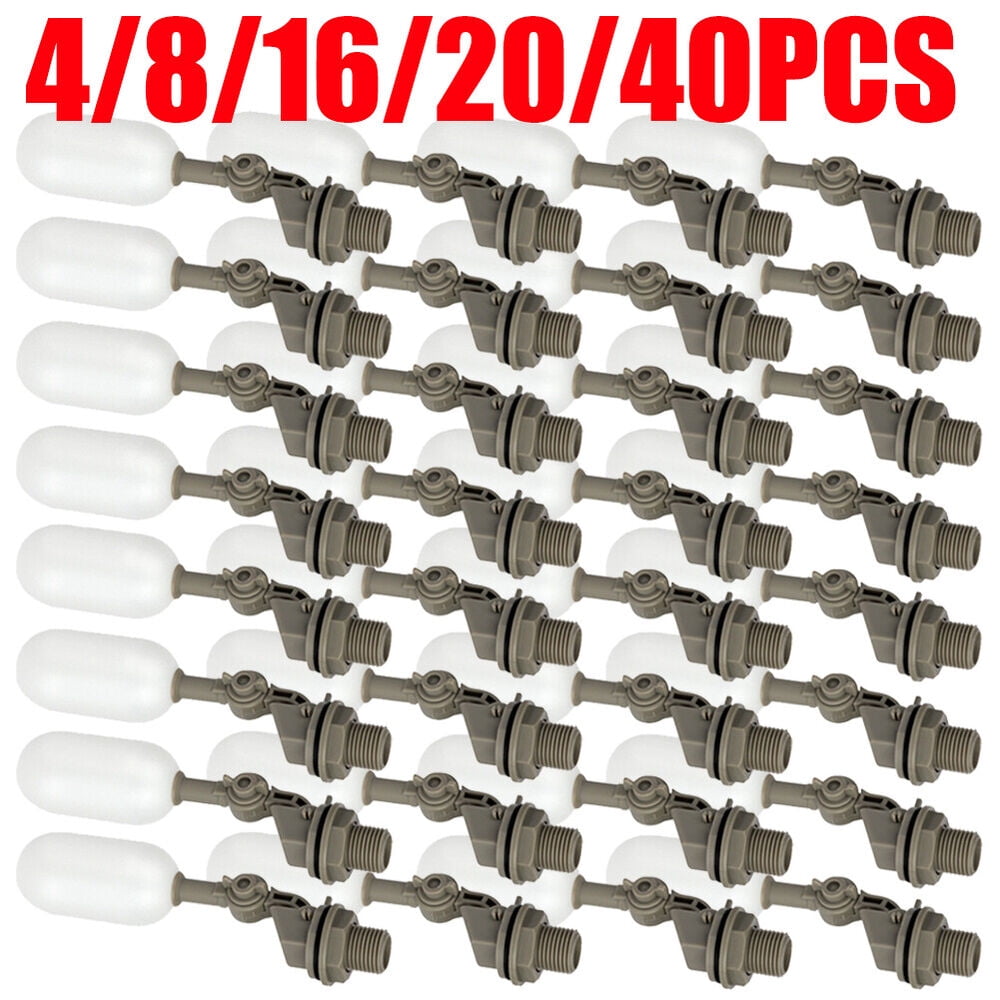 Water Float Valve with Adjustable Arm Plastic Water Filter Float 1/2 ...