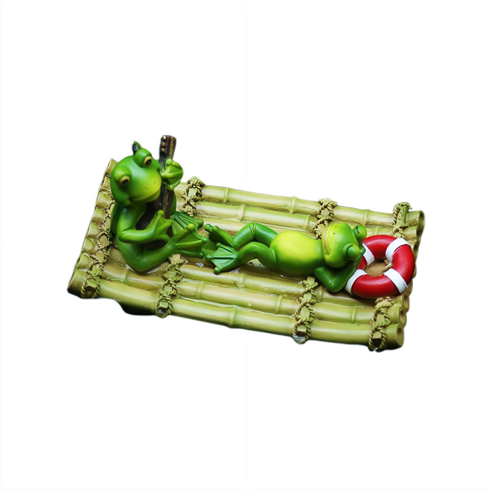 Water Floating Frog Ornament, Resin Frog Figurine Pond Decor, Animal ...