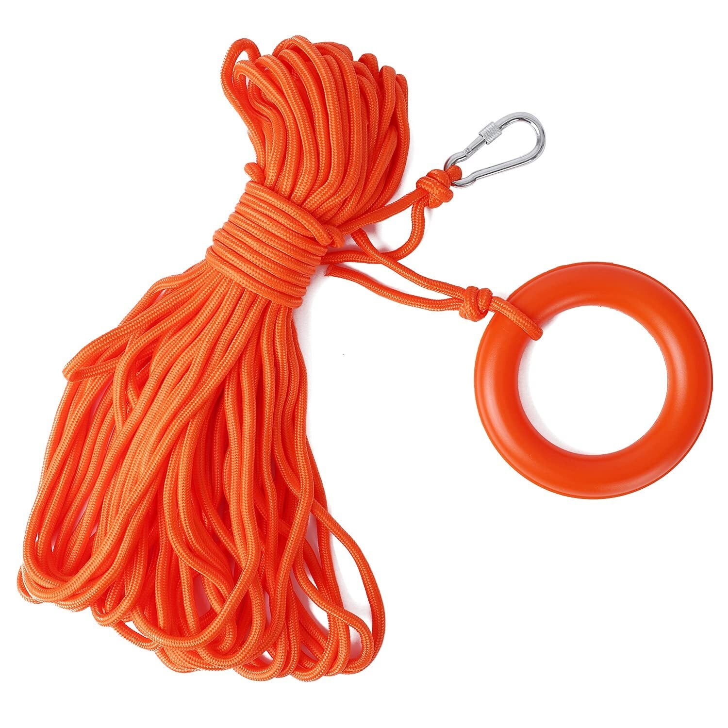 Water Floating Lifesaving Rope 98.4FT, Outdoor Professional Throwing Rope Rescue Lifeguard ...