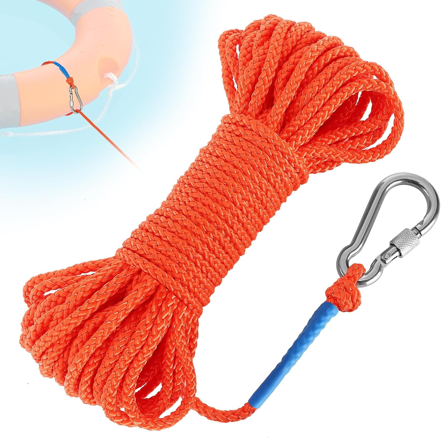 Water Floating Lifesaving Rope - Professional Throwing Pool Life Preserver Rope Line for ...