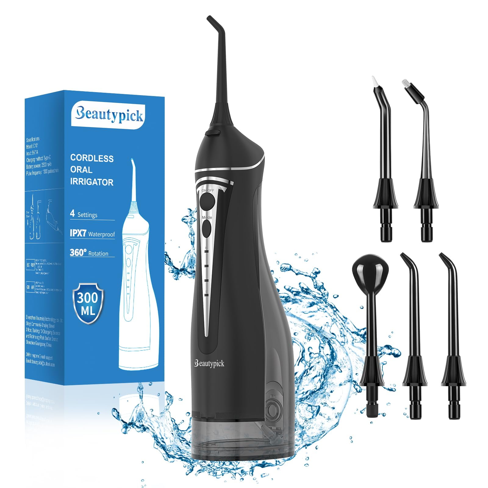 Water Flosser for Teeth OIF8 Pick Cordlesss,Beautypick Portable ...