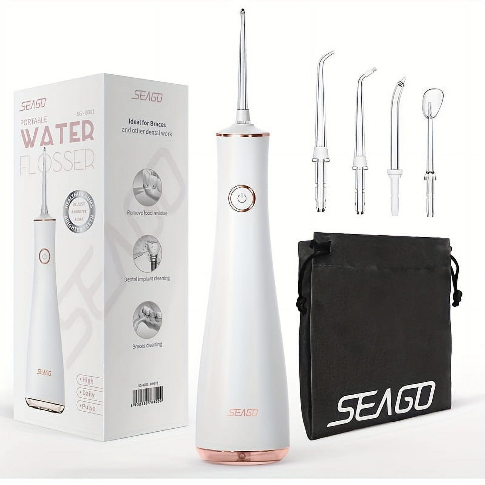 Water Flosser, Teeth Picks, Cordless Portable Oral Irrigator, 3 Modes 5 ...
