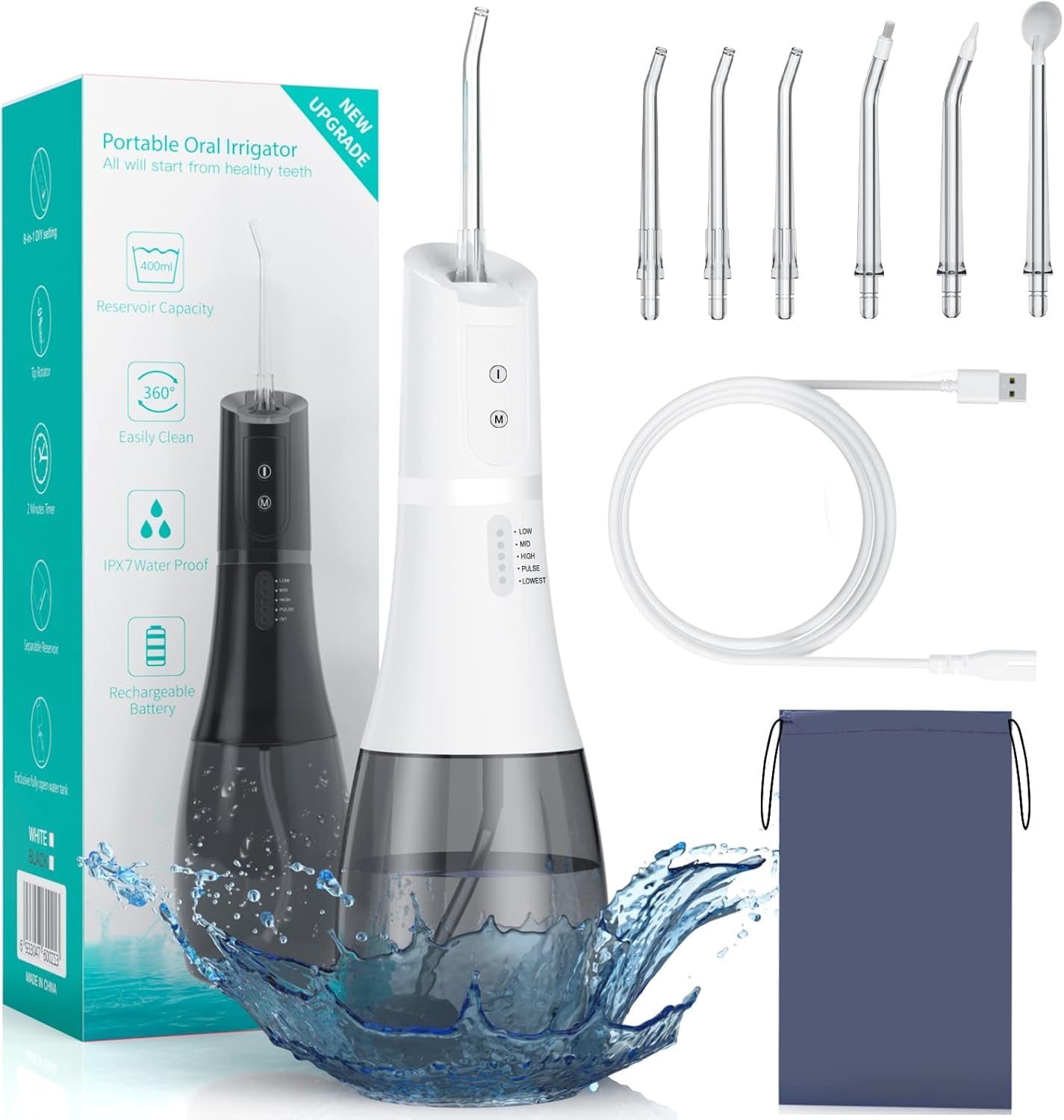 Water Flosser, Water Flossers IFF17 for Teeth Cleaning Water Dental ...