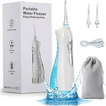 FLYINGJOING Portable Dental Electric Water Flosser, Cordless Hand Held ...