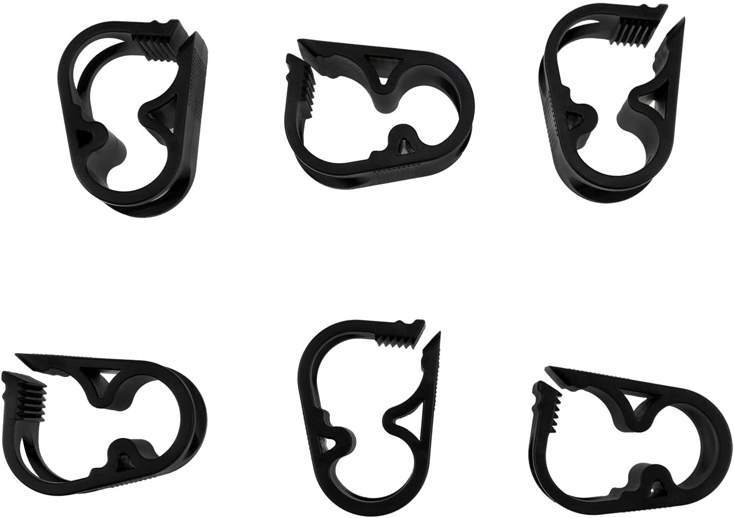 Water Flow Control Tube Clamp Plastic Adjustable Water Stop Clamp Black ...