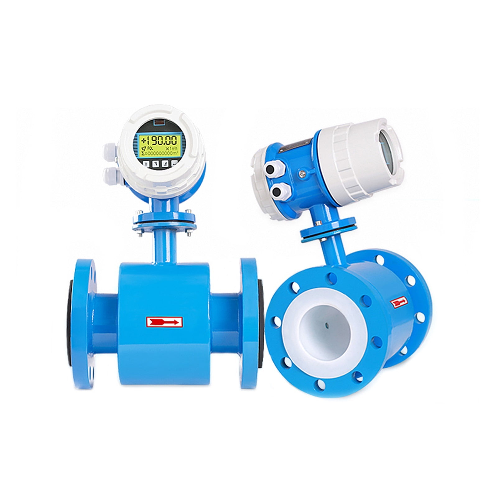 Water Flow Meter Accuracy 1.0% Digital Liquid Electromagnetic Flowmeter ...