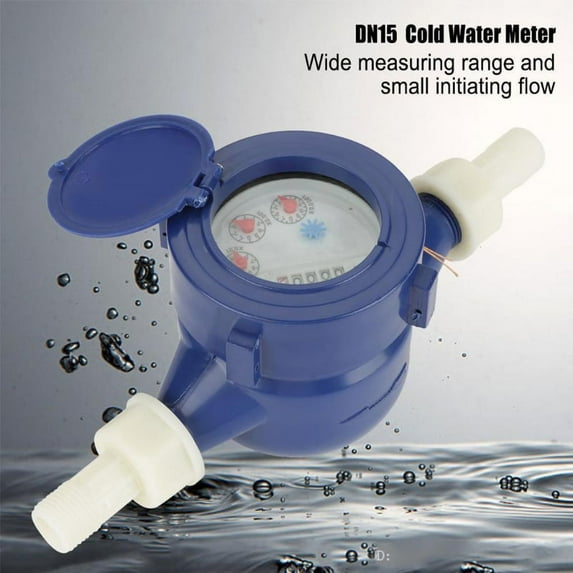 Water Flow Meter DN15 Garden Hose Water Meter Plastic Cold Water Meter ...