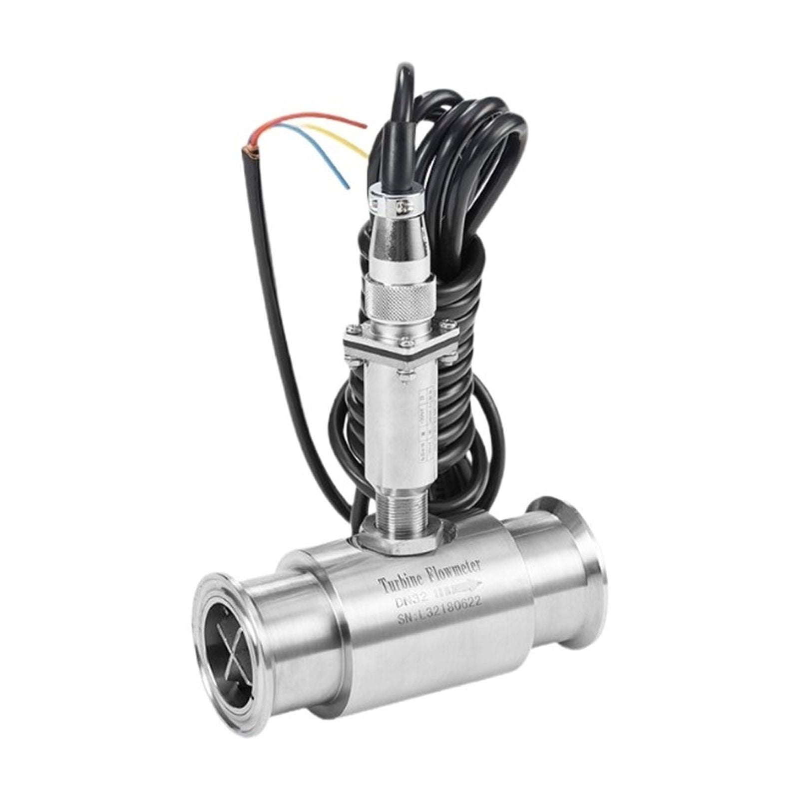 Water Flow Meter, High Accuracy SS304 Clamp Sensor, Pulse Signal Hydraulic Liquid Fuel Milk ...