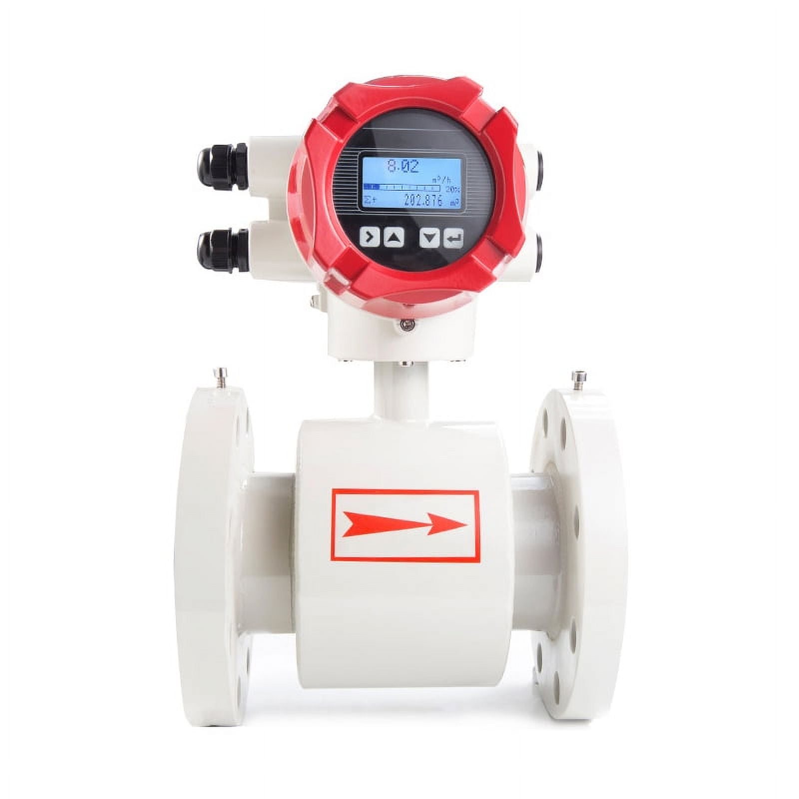Water Flow Meter Sensor Accuracy 0.5% RS485 Digital Liquid Intelligent Electromagnetic Flowmeter ...