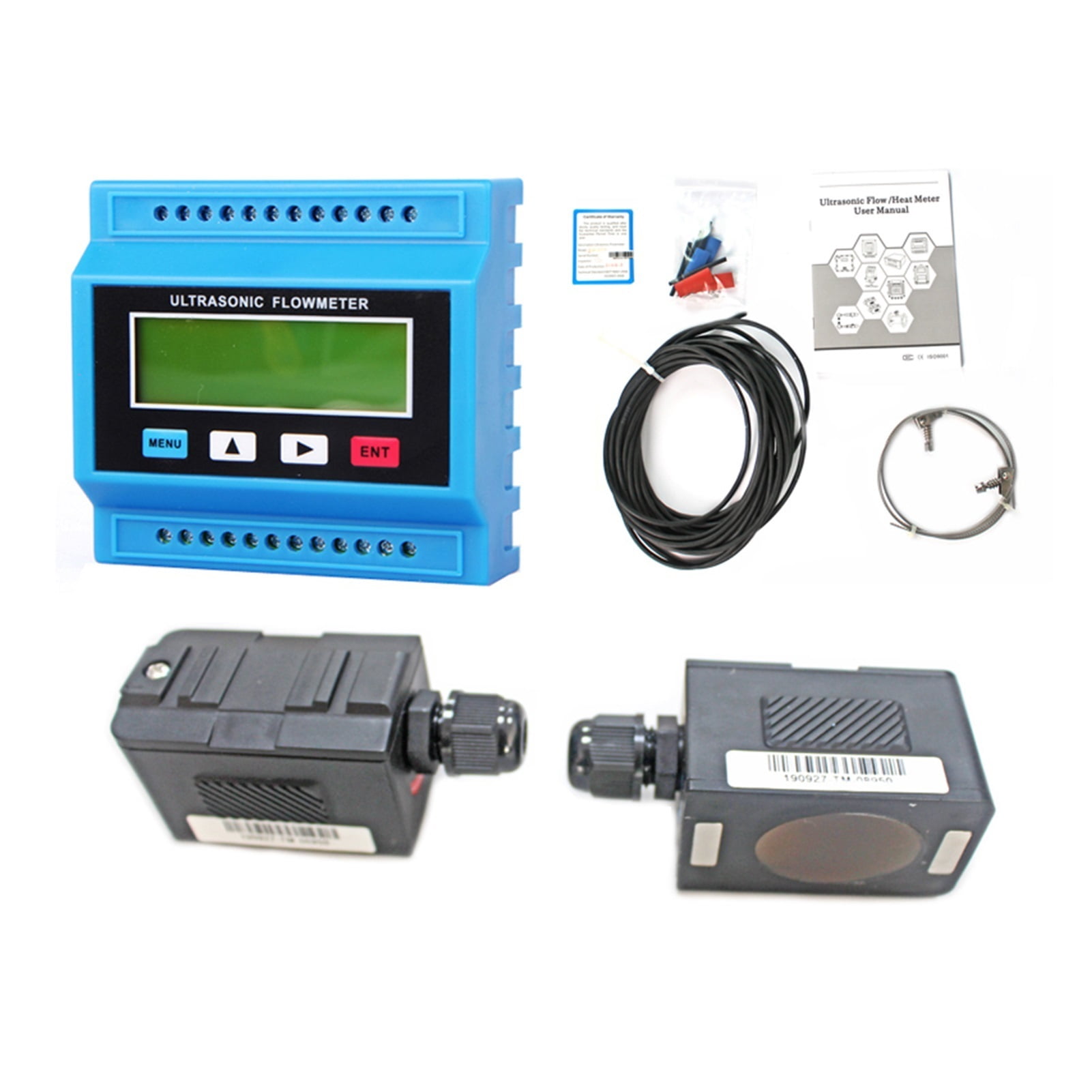 Water Flow Meter TUF-2000M Ultrasonic Water Flow Meter High-Tem Sensor ...